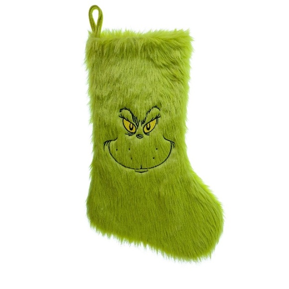 Dr. Seuss | Holiday | Dr Seuss Grinch Furry Fuzzy Christmas Stocking ...